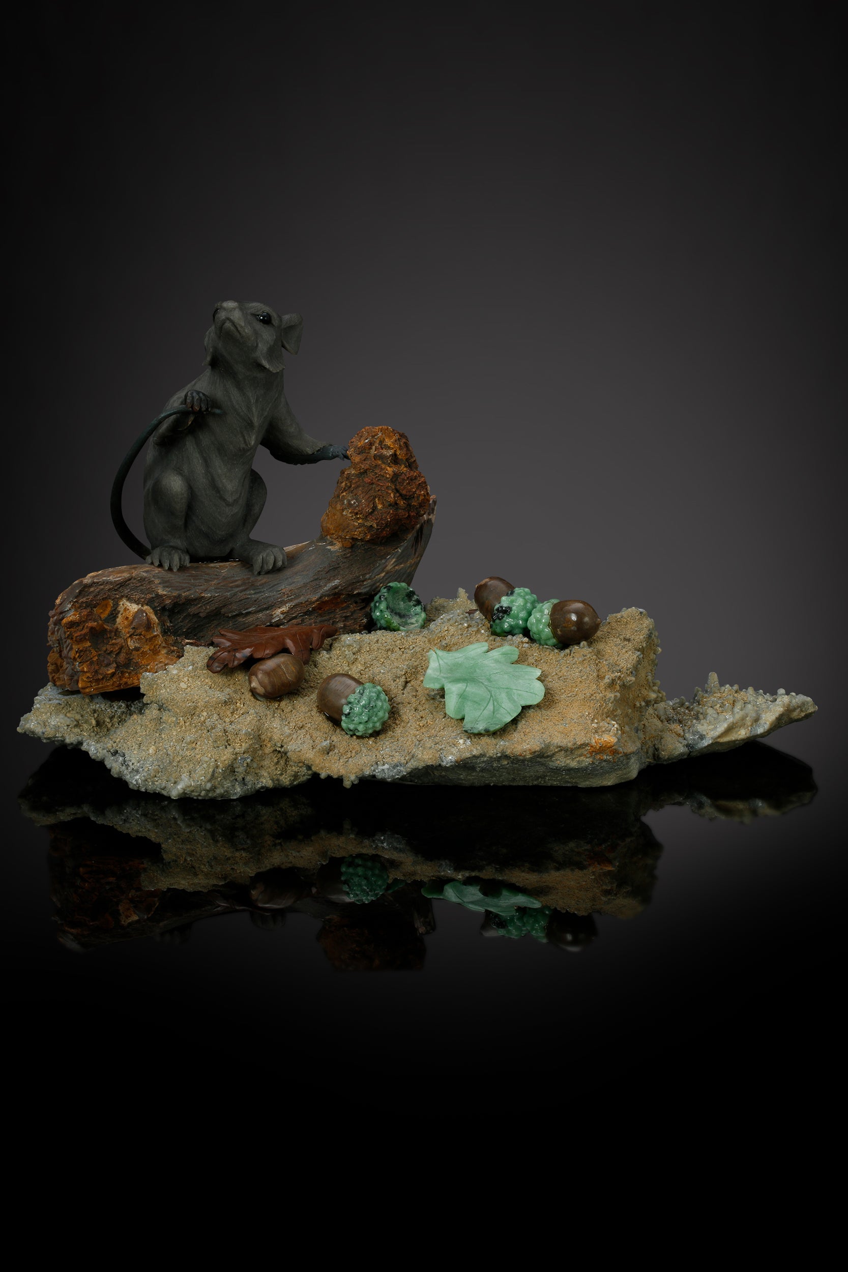 Obsidian Mouse Carving – Votre Collections